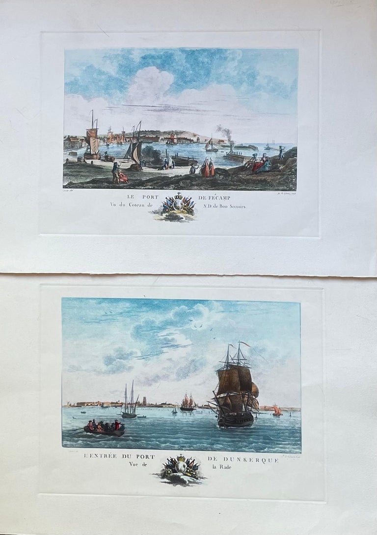Unknown - Five Views of French Ports at 1stDibs