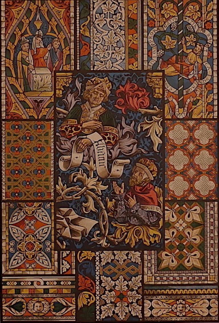 Unknown - Gothic Stained Glass - Offset and Lithograph on Paper - Early ...