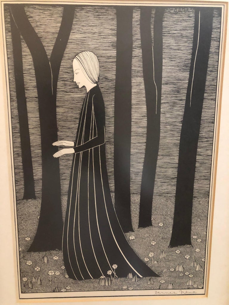 Unknown - Hannah Frank Woman and Trees For Sale at 1stDibs