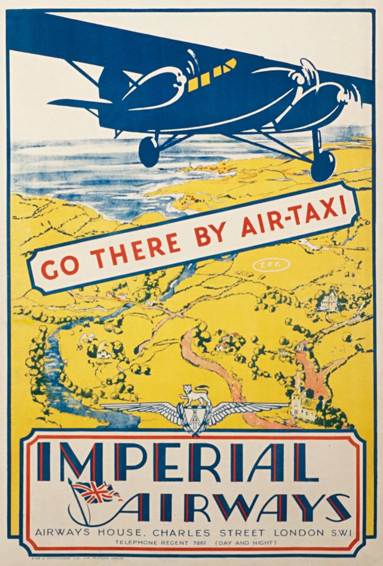 Unknown - "Imperial Airways - Get there by Air Taxi" Original English ...