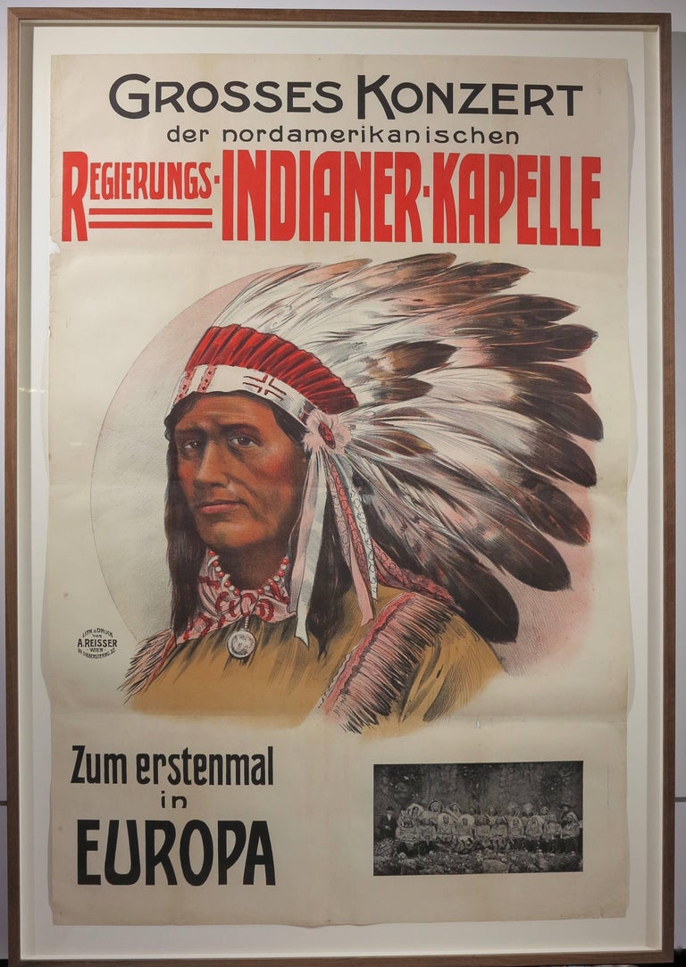 Unknown - Indianer-Kapelle c.1910 Vienna Austria Native American Indian ...