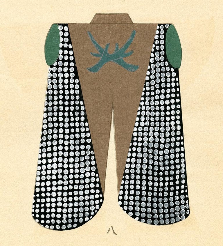 Unknown - Japanese Samurai Coat Pattern Woodblock Print - 1 For Sale at ...
