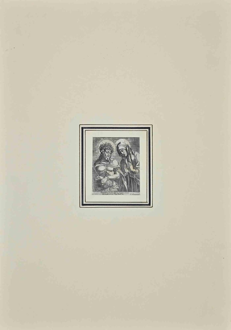 Unknown - Jesus and Virgin Mary - Etching - Late 18th Century For Sale ...