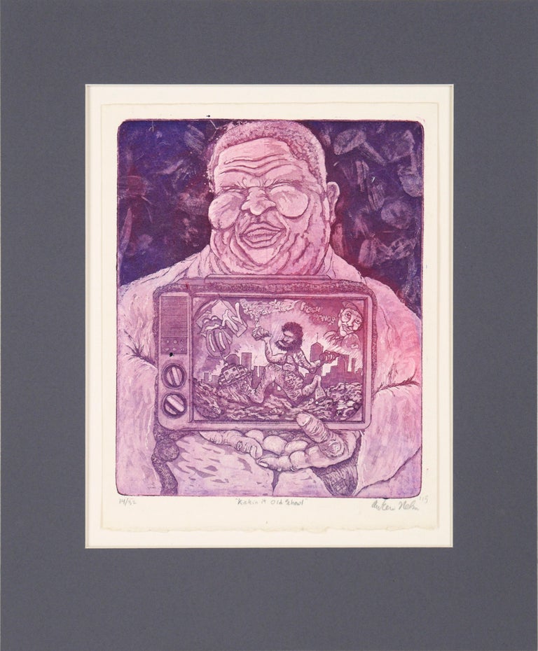 Unknown - "Kickin it Old School" Lithograph on Paper For Sale at 1stDibs