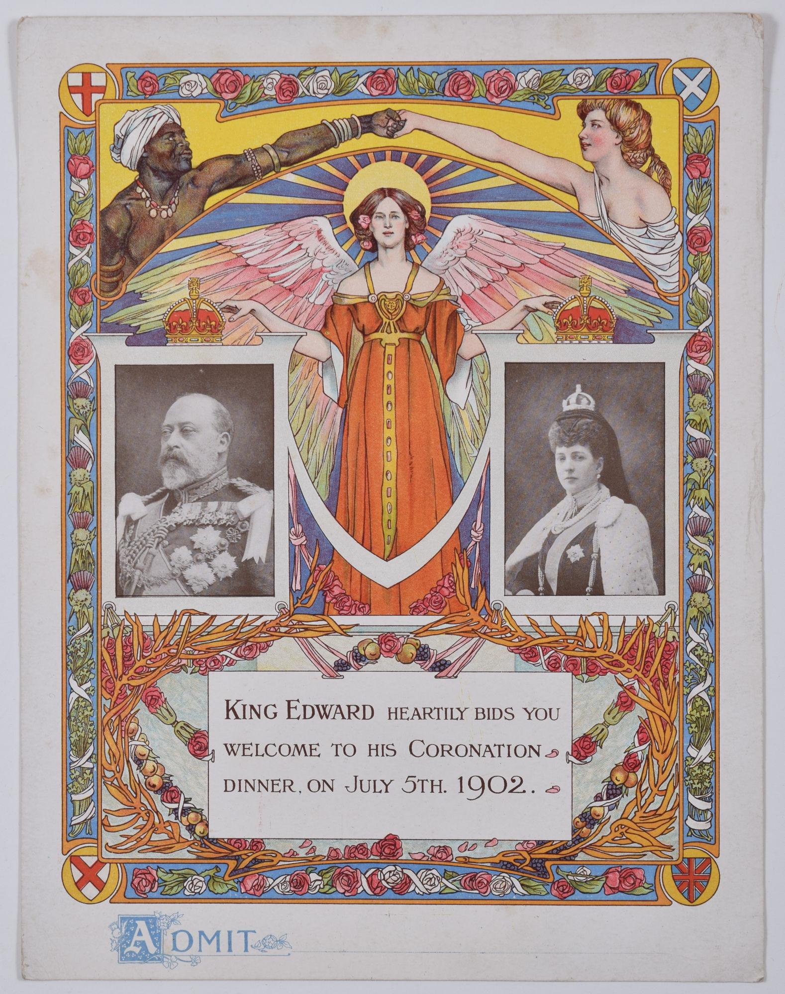 Unknown - King Edward VII Coronation dinner 1902 original vintage ...