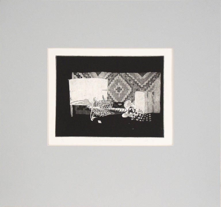Unknown - "La Paz de la Muerte" - Still Life Etching in Ink on Paper ...