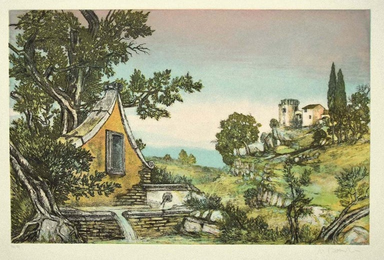 Unknown - Landscape - Original Etching - Mid-20th Century For Sale at ...