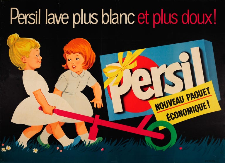 Unknown - Large Original Vintage French Advertising Poster Persil ...
