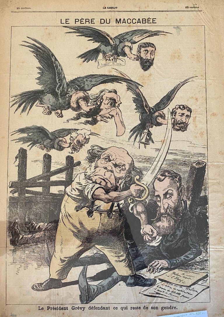 Unknown - Le President Grevy - Original Lithograph - 19th Century For ...