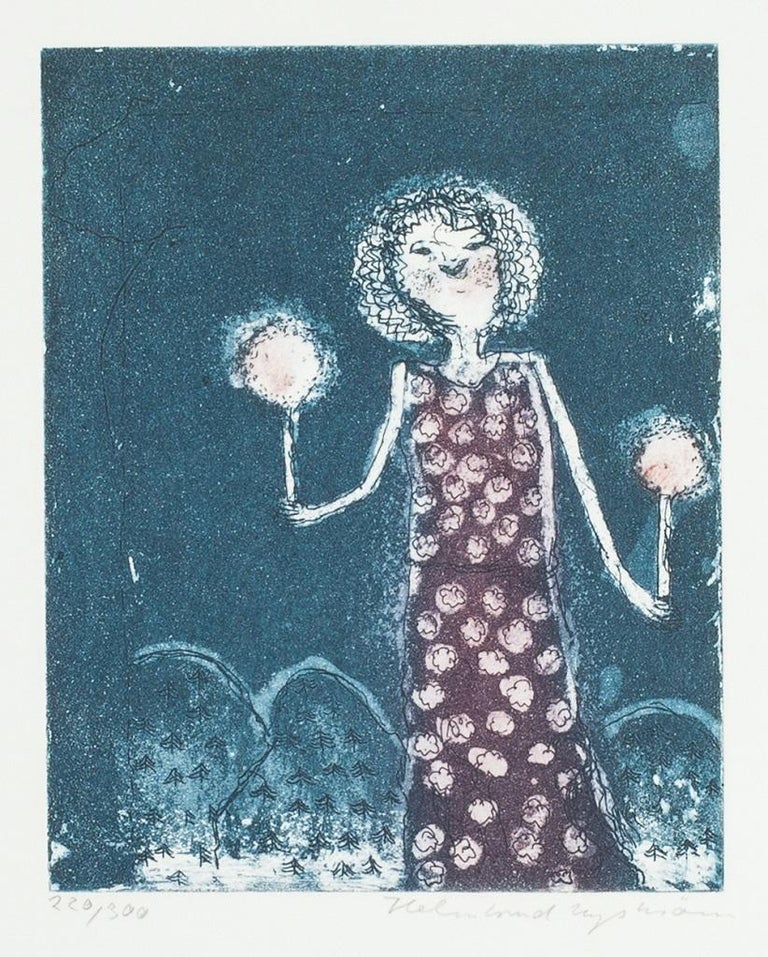 Unknown - Lights in the Night - Original Lithograph - 1960s For Sale at ...