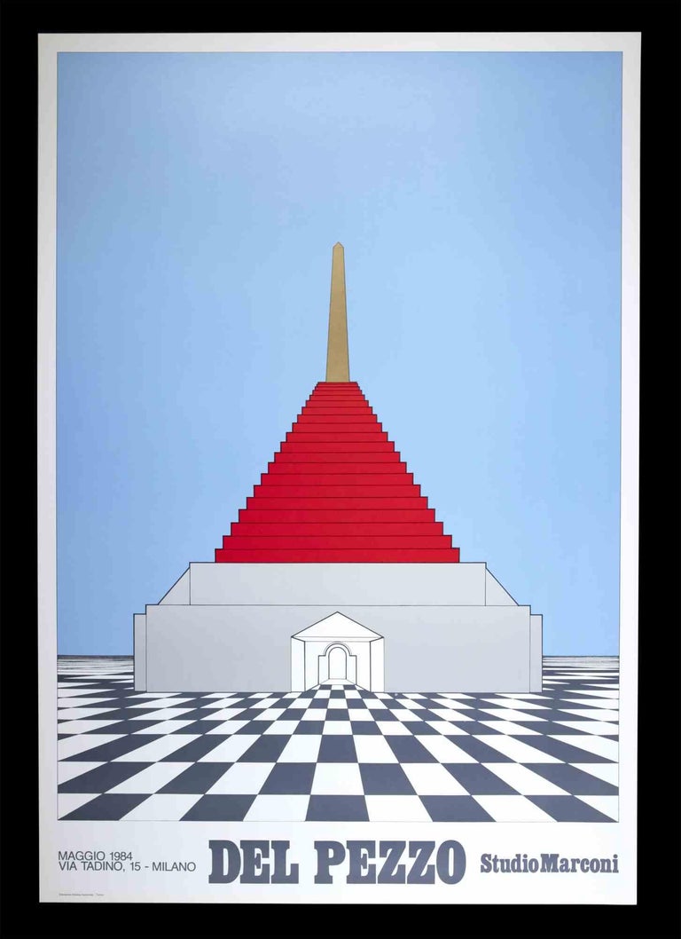 Unknown - Lucio Del Pezzo Poster Exhibition - Vintage Offset Print ...