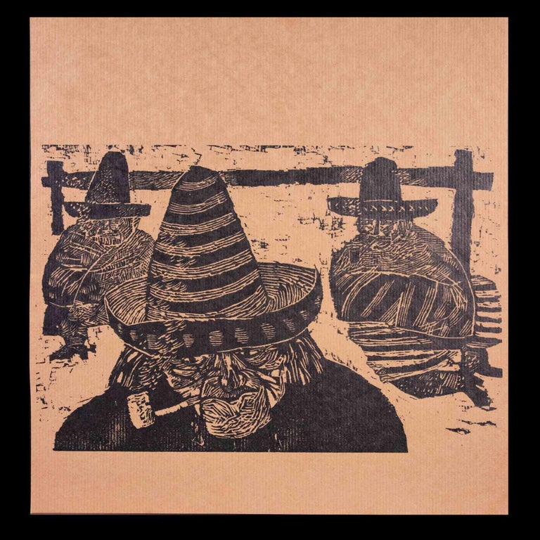 Unknown - Mexican - Original Woodcut print - Early 20th century For ...
