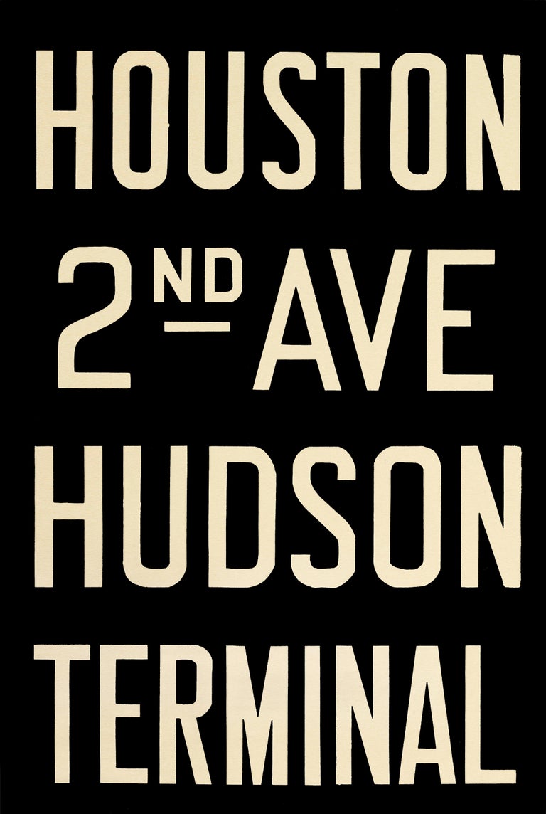 Unknown - NYC subway sign - Houston 2nd Ave / Hudson Terminal For Sale ...