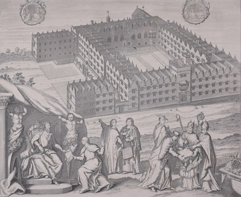 Unknown - Oriel College, Oxford 18th century engraving from the Oxford ...