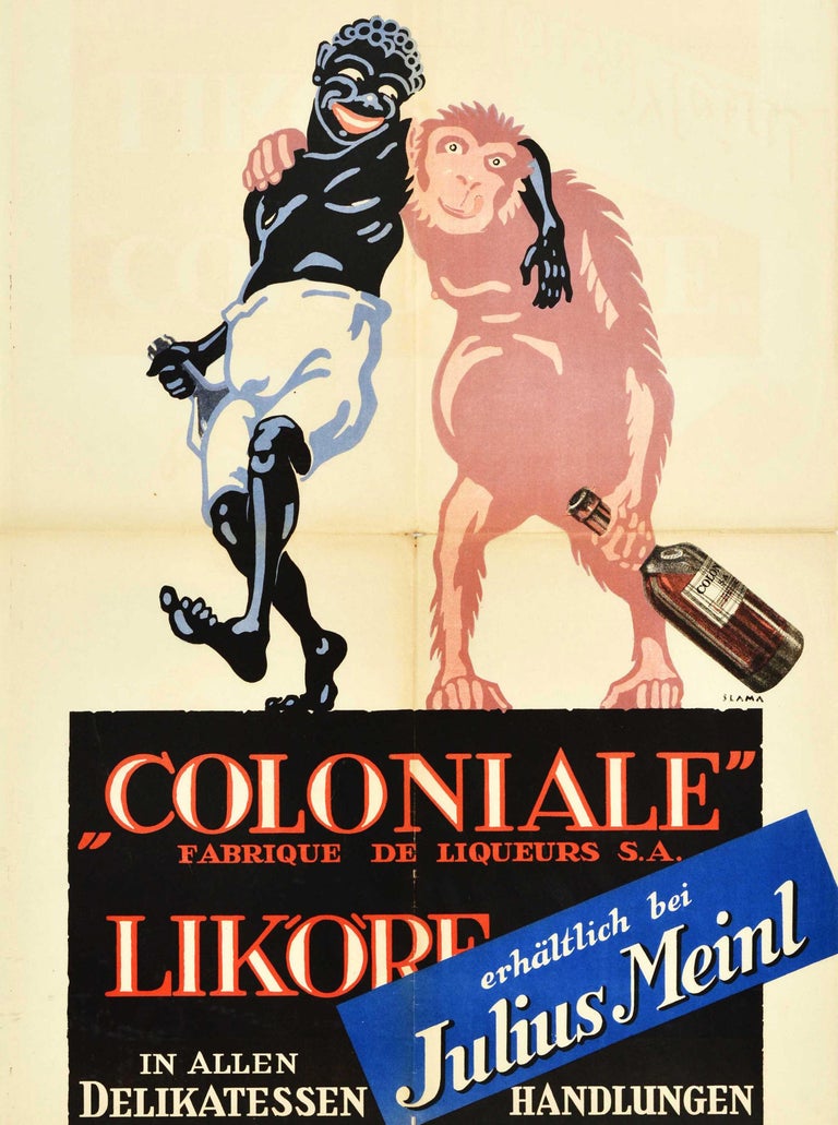 Unknown - Original Antique Poster Coloniale Liqueurs Julius Meinl Drink ...