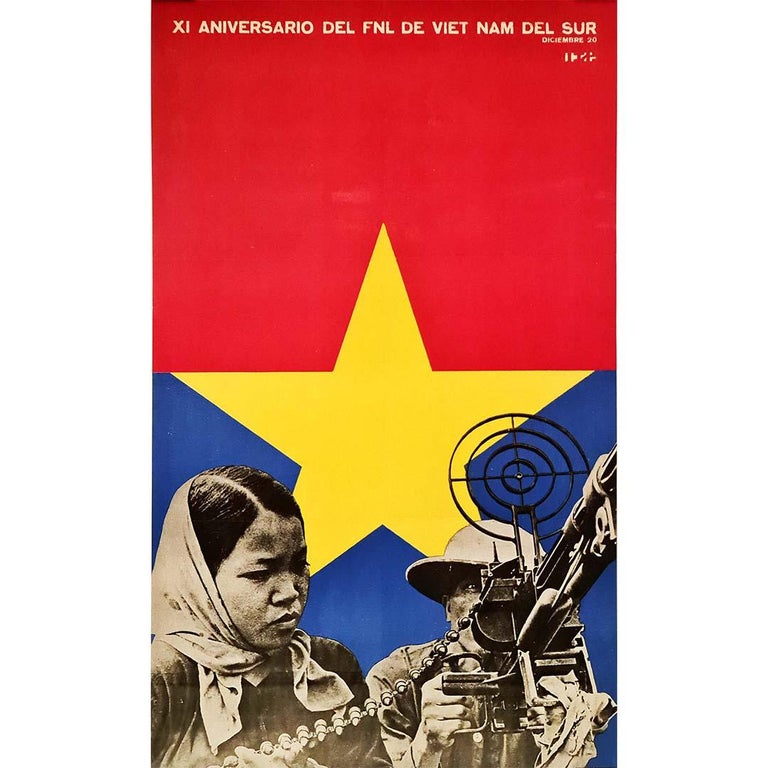 Unknown - Original Cuban Poster XI Aniversario del FNL de Viet Nam Del ...