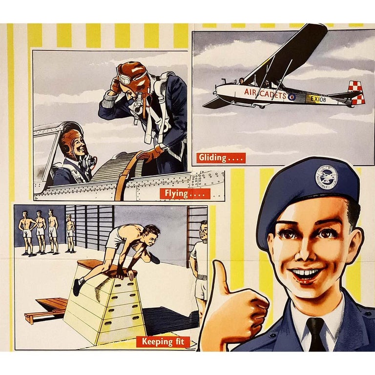 Unknown - Original poster of the Air training Corps from the 50's ...