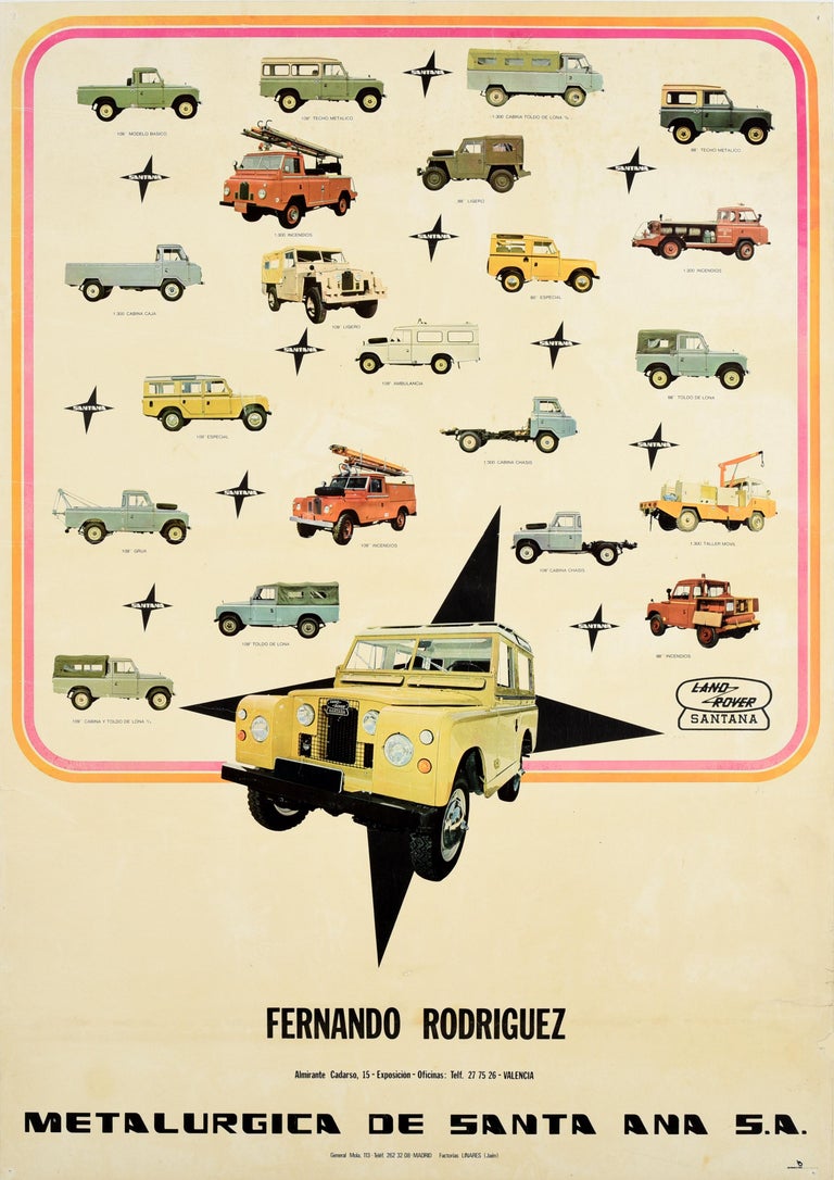 Unknown - Affiche publicitaire originale vintage Land Rover Series III ...