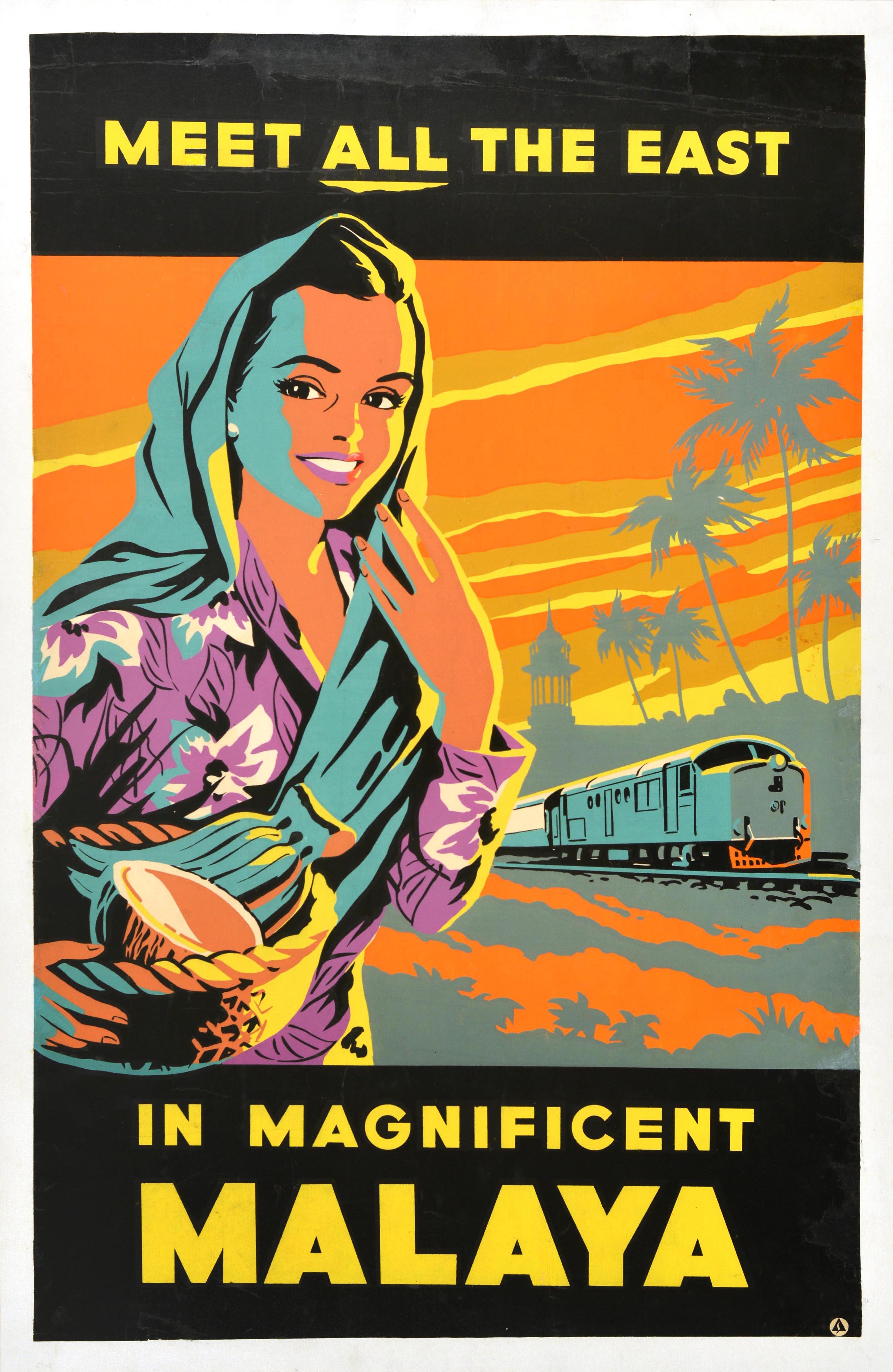 Unknown - Original Vintage Asia Travel Poster Magnificent Malaya ...