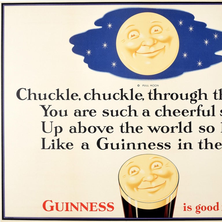 Unknown - Original Vintage Drink Advertising Poster Guinness Is Good ...