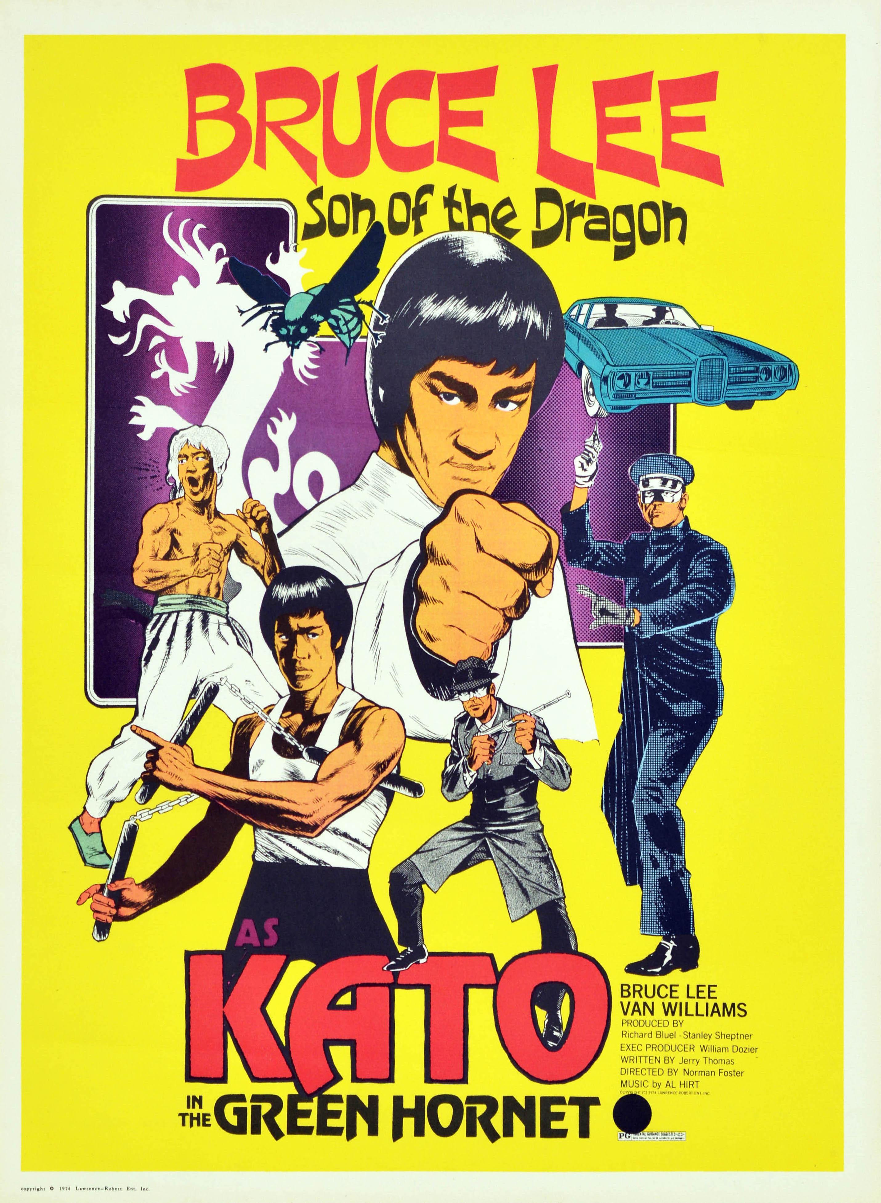 Unknown - Original Vintage Film Poster Bruce Lee Son Of The Dragon Kato Green Hornet Movie For ...