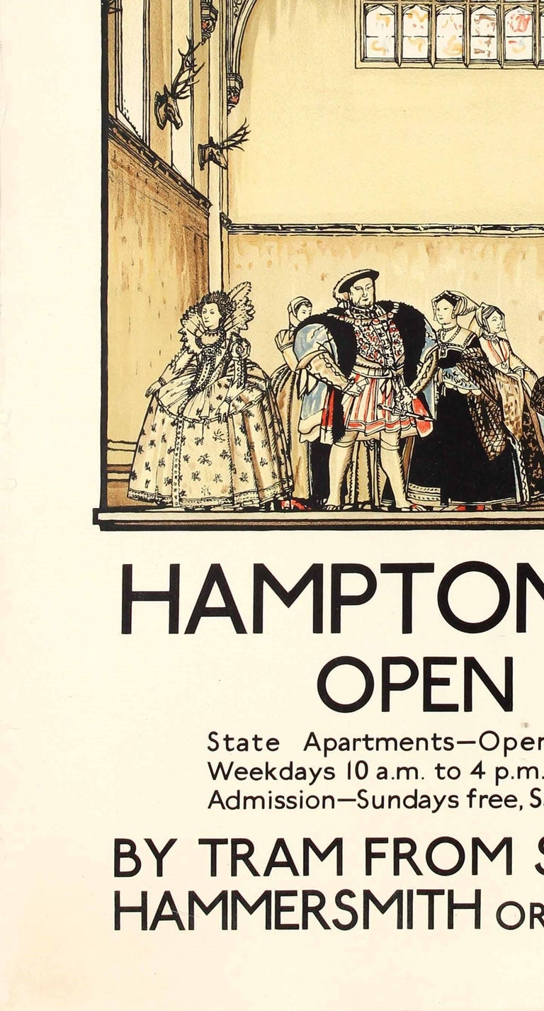Unknown - Original Vintage London Transport Poster Hampton Court Palace ...