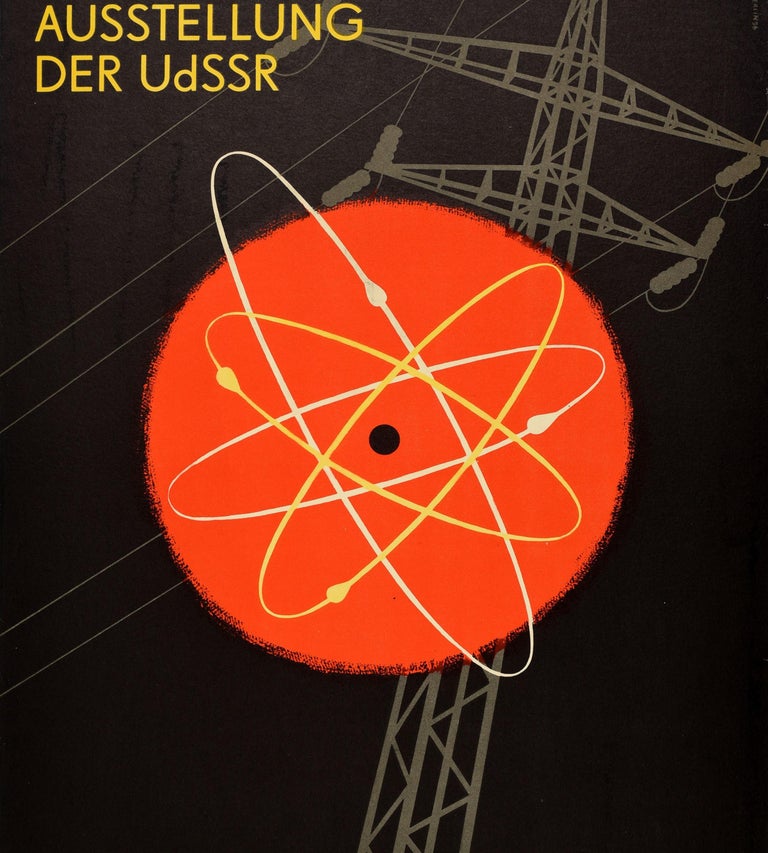 Unknown - Original Vintage Poster Atomic Energy For Peace USSR ...