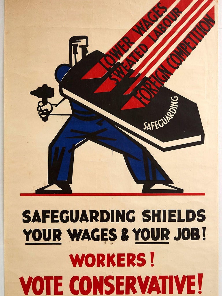 Unknown - Original Vintage Poster Workers Vote Conservative Elections ...