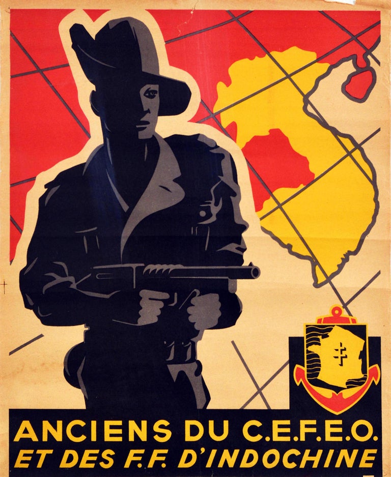 Unknown - Affiche de propagande vintage d'origine française, Corps ... Unknown - Affiche de propagande vintage d'origine française, Corps ...