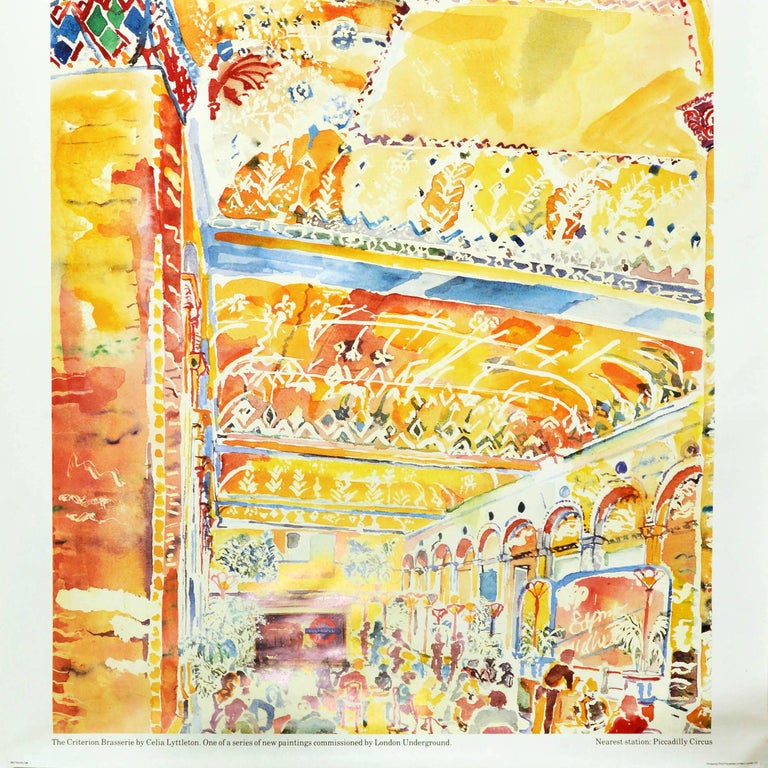 Unknown - Original Vintage Travel Poster London Underground West End By ...