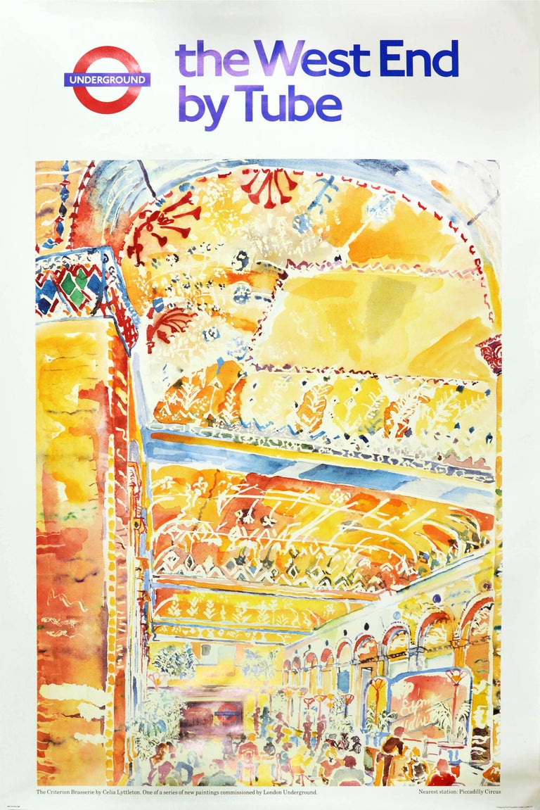 Unknown - Original Vintage Travel Poster London Underground West End By ...