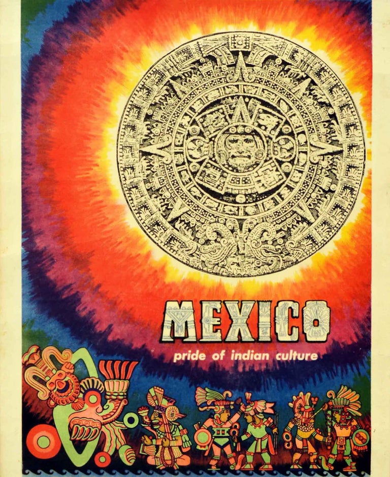Unknown - Original Vintage Travel Poster Mexico Pride Of Indian Culture ...