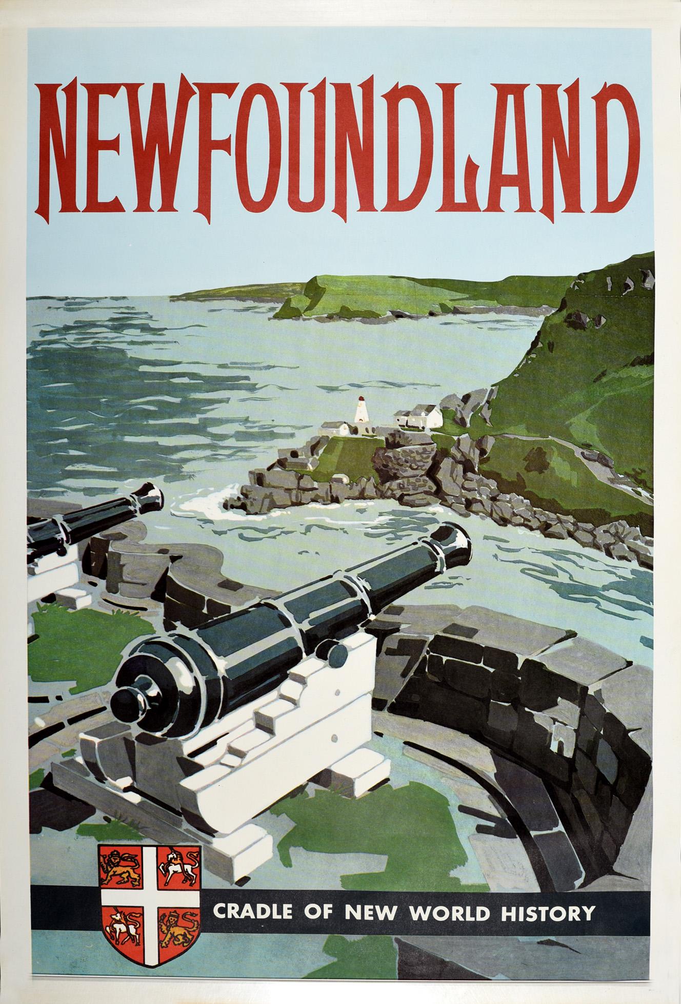 Unknown - Original Vintage Travel Poster Newfoundland Cradle Of New ...