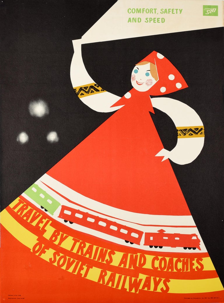 Unknown - Original Vintage Travel Poster Soviet Railways Travel By ...