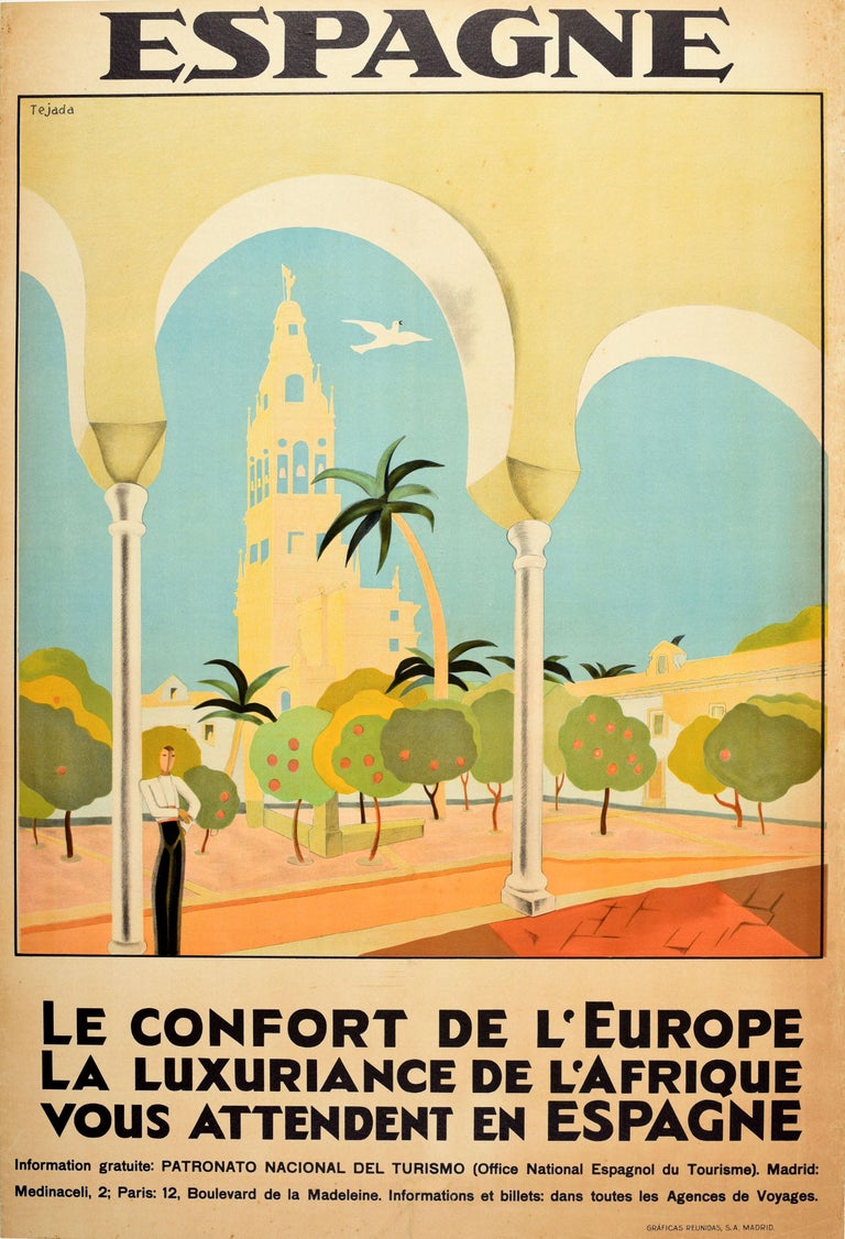 Unknown - Original Vintage Travel Poster Spain Art Deco Espagne Cordoba ...