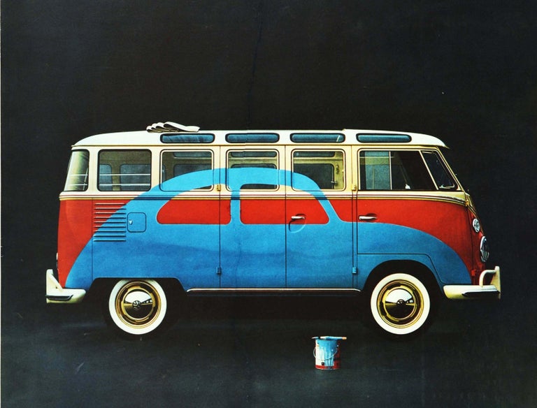Unknown - Original Vintage Volkswagen Poster VW Station Wagon Camper ...