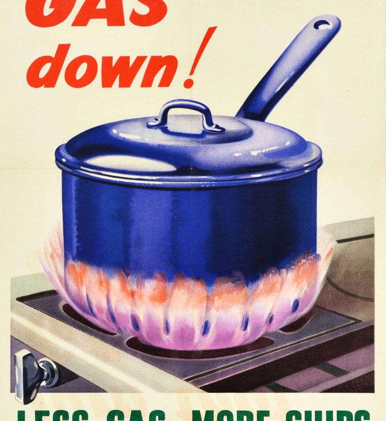 Unknown - Original Vintage WWII Poster Turn That Gas Down More Ships ...