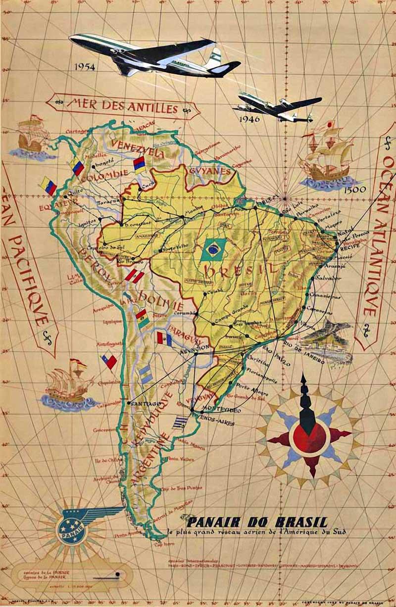 Vintage Poster Brasil - 12 For Sale on 1stDibs