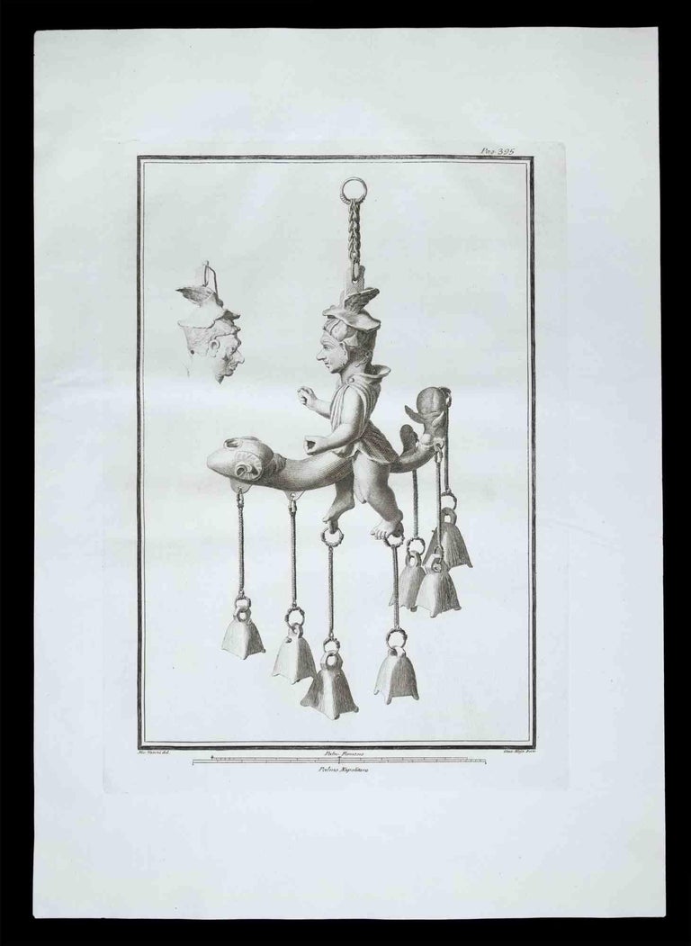 Unknown - Phallus Fascinum in Ancient Roman Religio - Original Etching ...