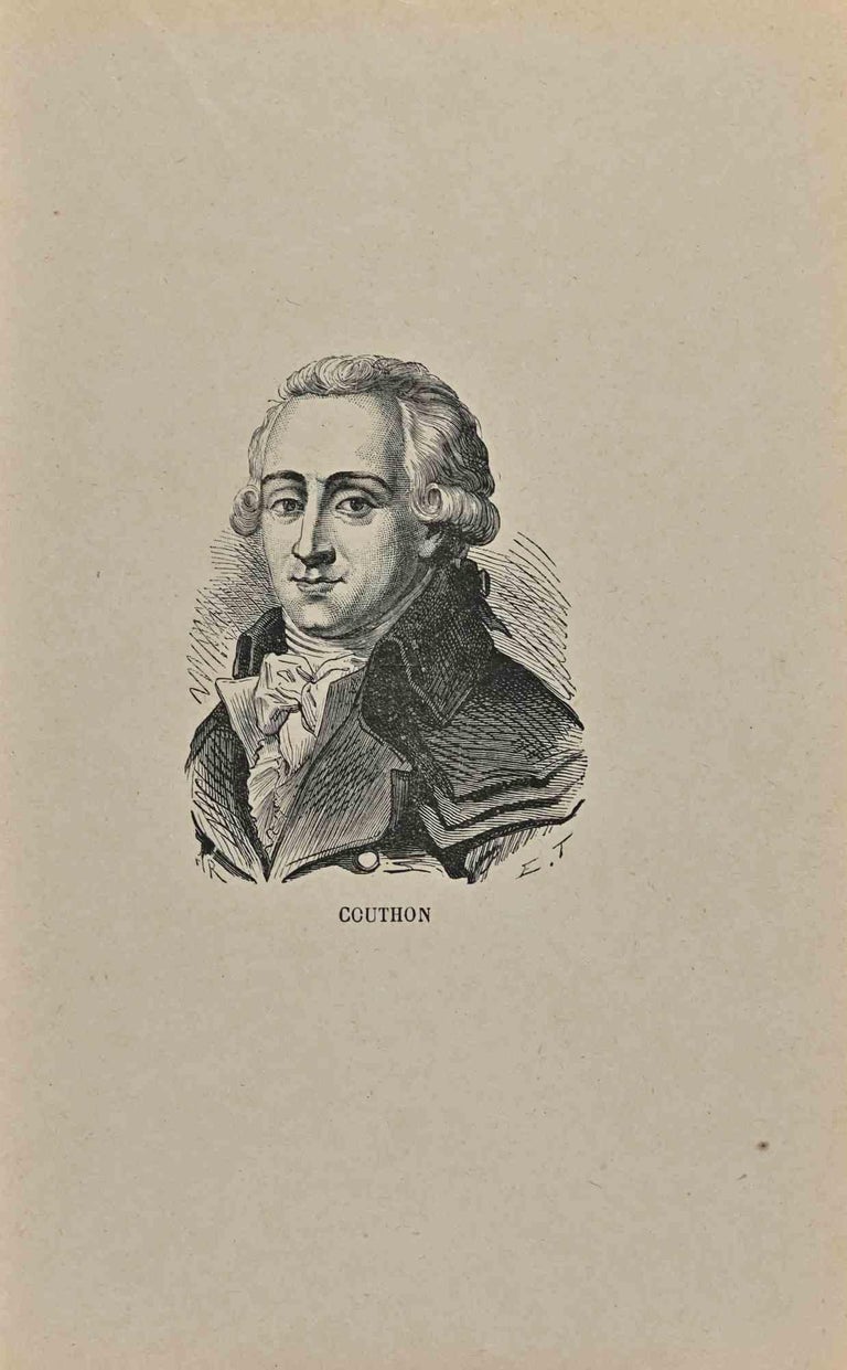 Unknown - Portrait de Georges Couthon - Lithographie - Début du 19ème ...