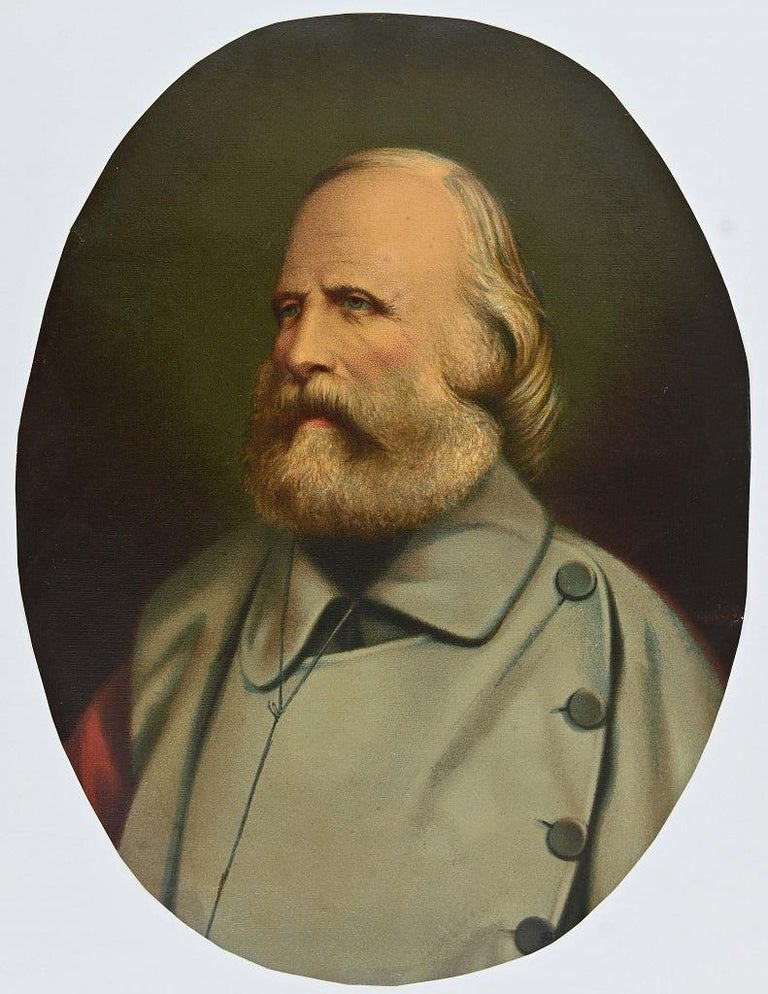 Unknown - Portrait of Giuseppe Garibaldi - Vintage Offset Print - Early ...
