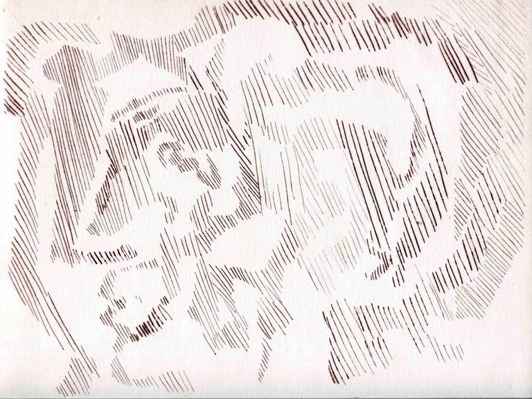 Unknown - Portrait - Original Etching and Drypoint - 1950s For Sale at ...