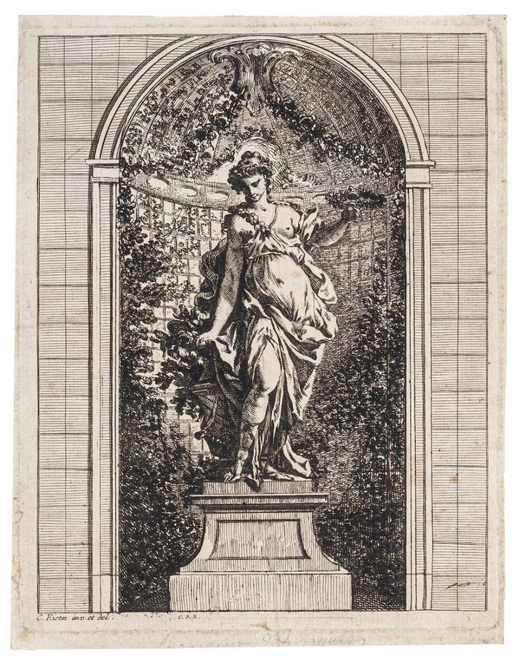 Unknown - Standing Woman - Etching on paper - XVIII Century For Sale at ...