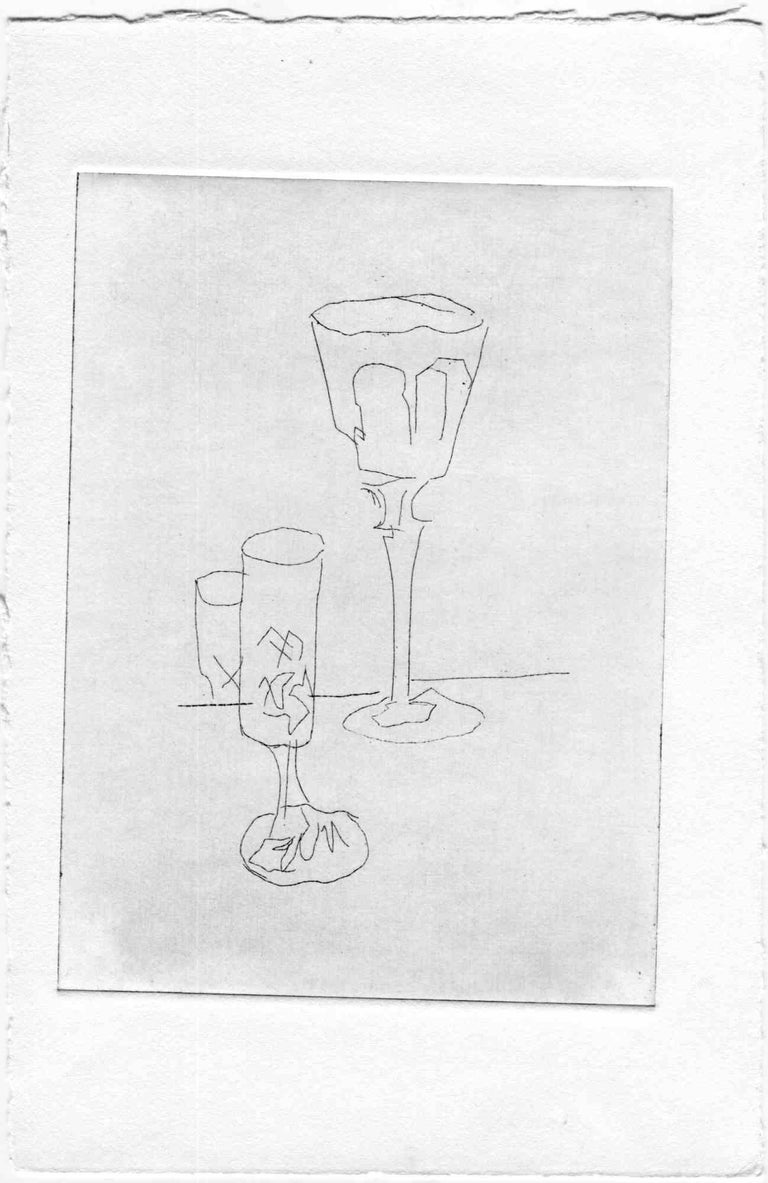 Unknown - Still Life - Original Etching and Drypoint - Mid-20th Century ...