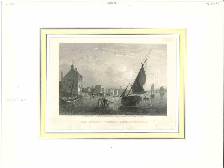 Unknown - The Ancient "Wishing-Gate" - Original Lithograph - Mid-19th ...