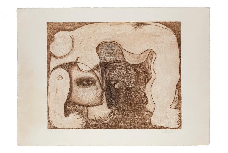Unknown - The Contortionist - Original Etching - Late 20th Century at ...