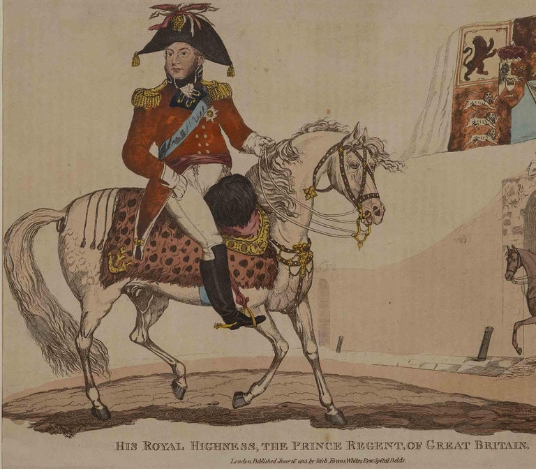 Unknown - The Prince Regent of Great Britain - Original Water-Colored ...