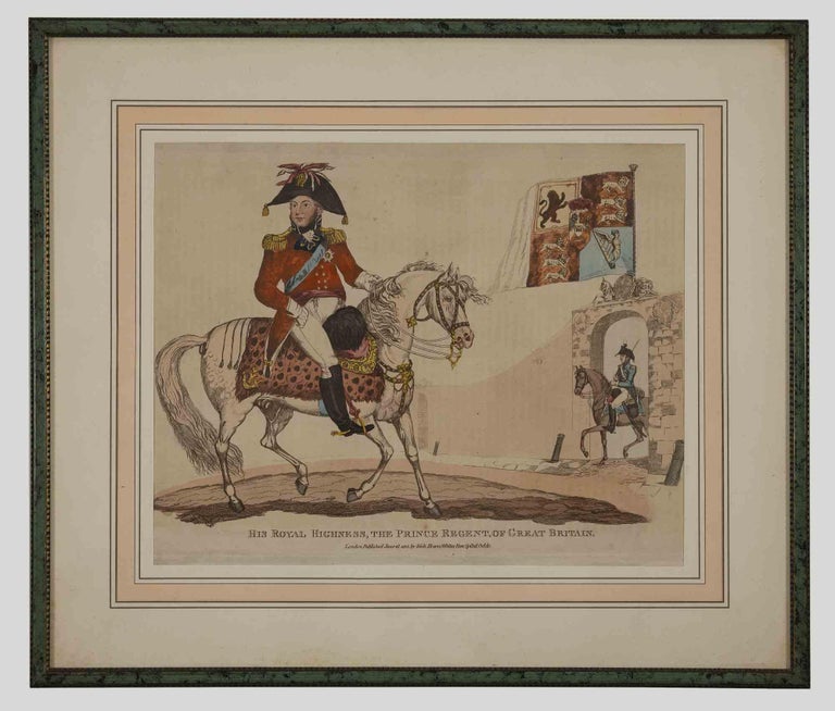 Unknown - The Prince Regent of Great Britain - Original Water-Colored ...