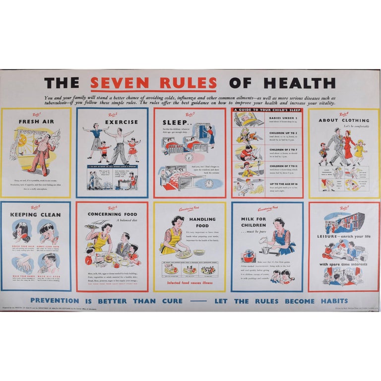 Unknown - The Seven Rules of Health UK British Government Propaganda ...