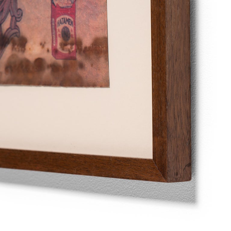 Unknown - Vintage Chinese Hatamen Cigarettes Advertisement Poster, c ...